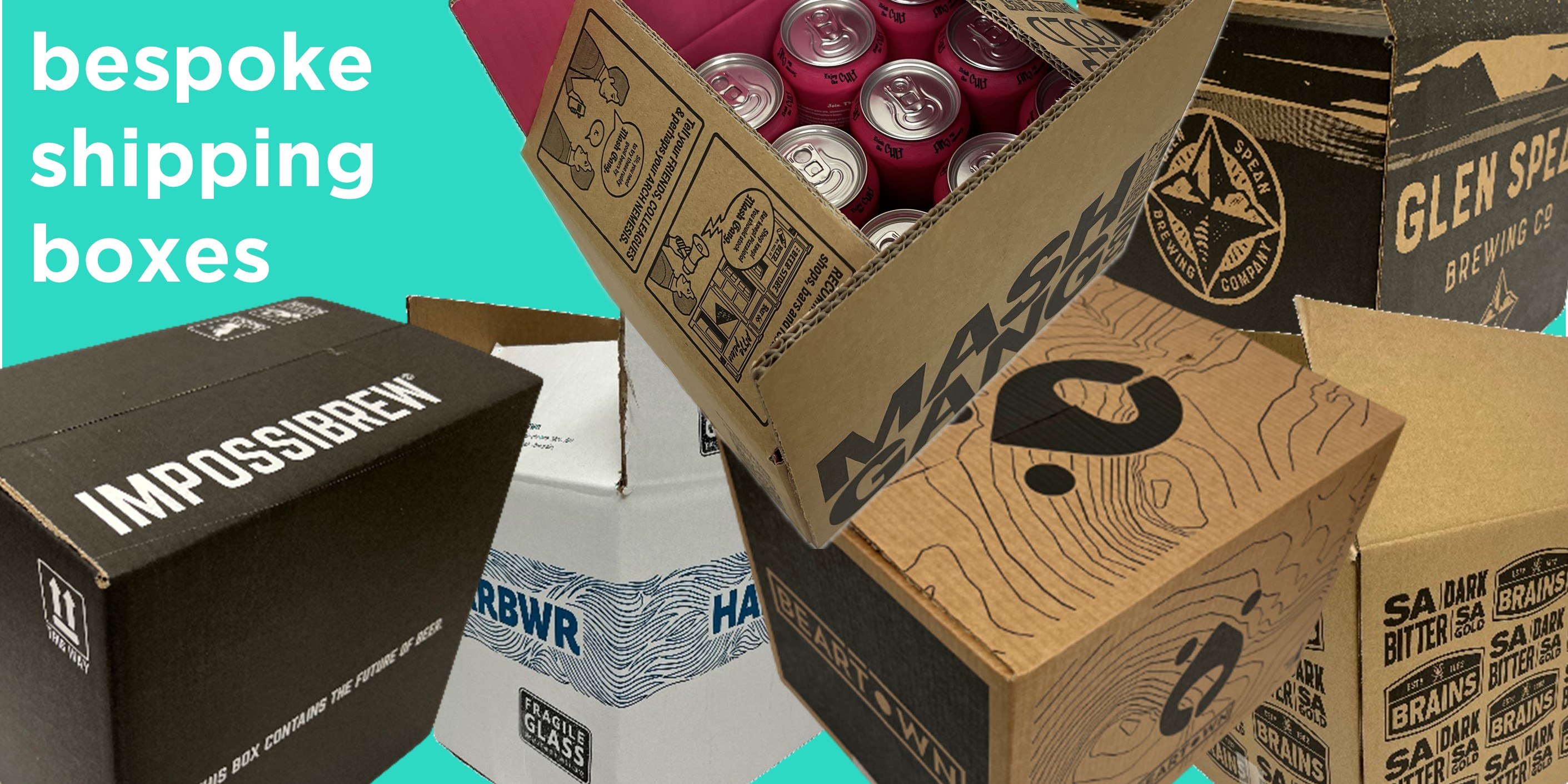 Bottle & Can Beer Gift Boxes - Shipping & Trade Boxes